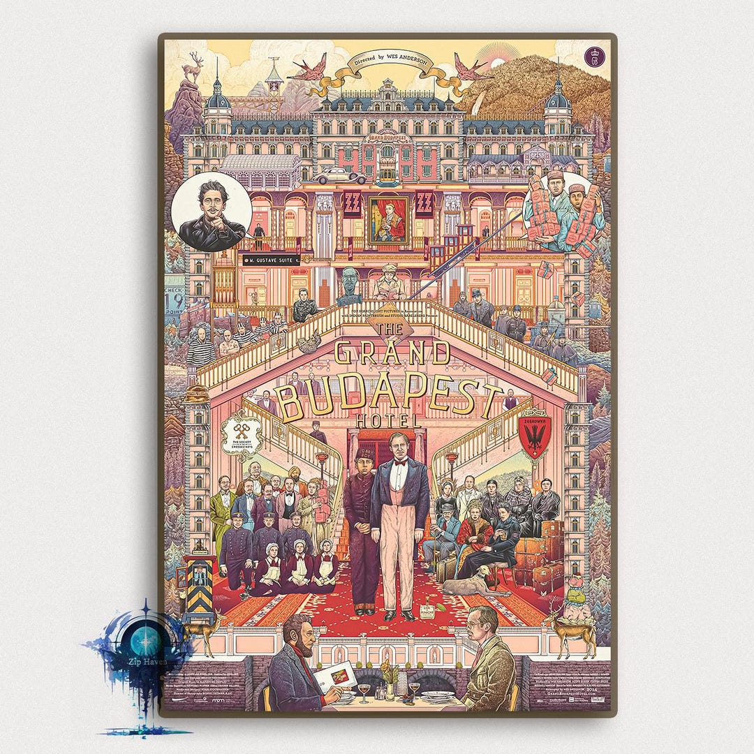 The Grand Budapest Hotel Poster: High Definition Canvas Art Print - Etsy