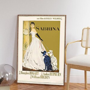 Sabrina Movie Poster: Vintage Classic Film Art Print - Etsy