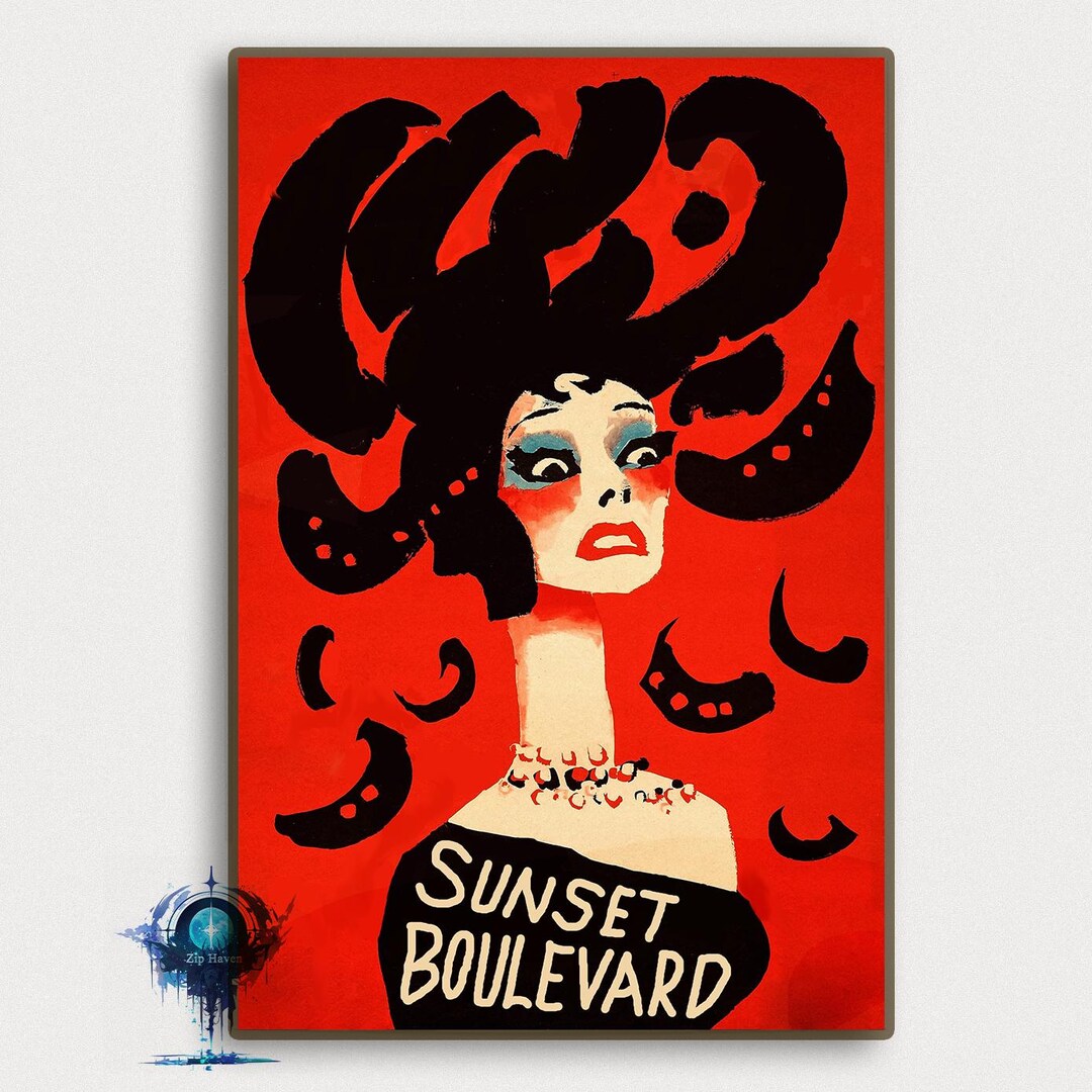 Sunset Boulevard Movie Poster: High Definition Canvas Art Print - Etsy