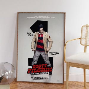 Scott Pilgrim Vs. the World Movie Poster: High Definition Canvas Art ...