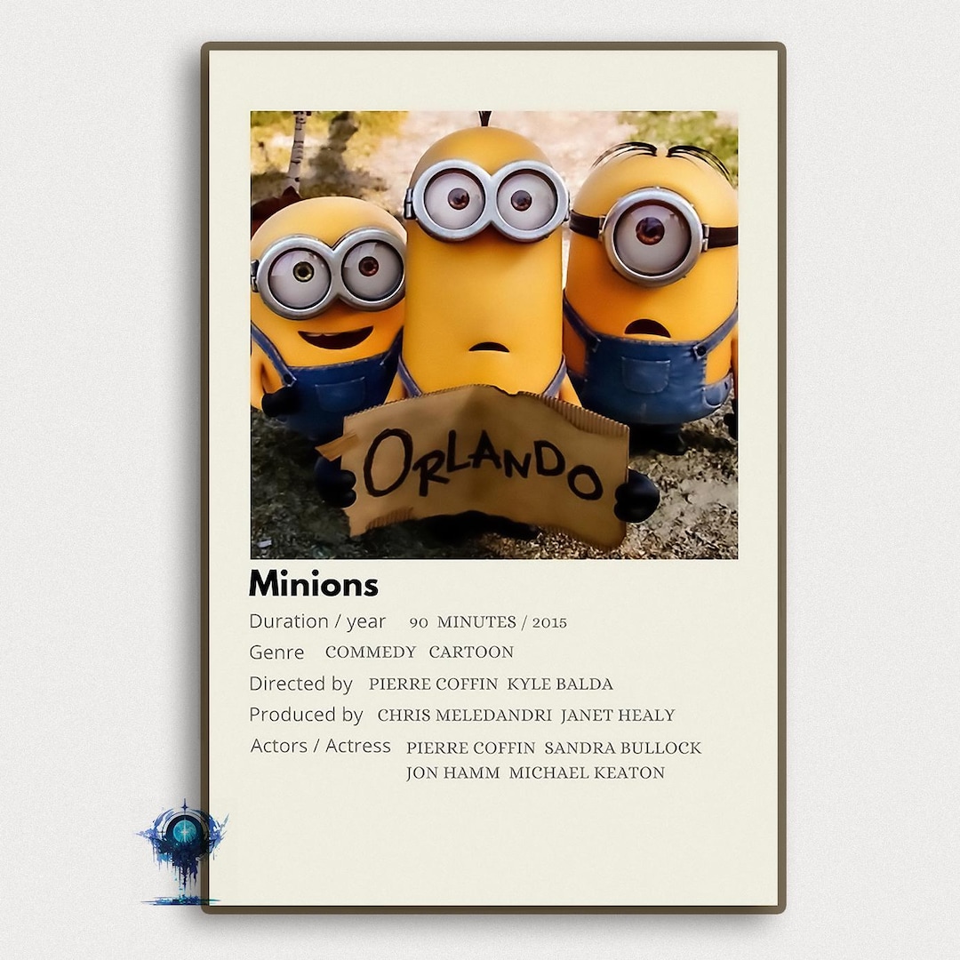 MINIONS Movie Poster Vintage Classic Movie Poster Art Home Decoration ...