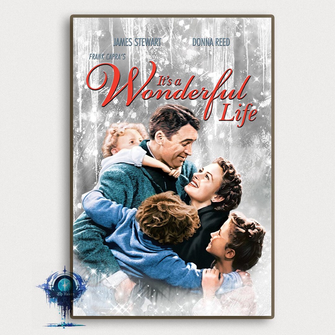 It's a Wonderful Life Movie Poster,wall Art ,art Home Decoration Poster ...