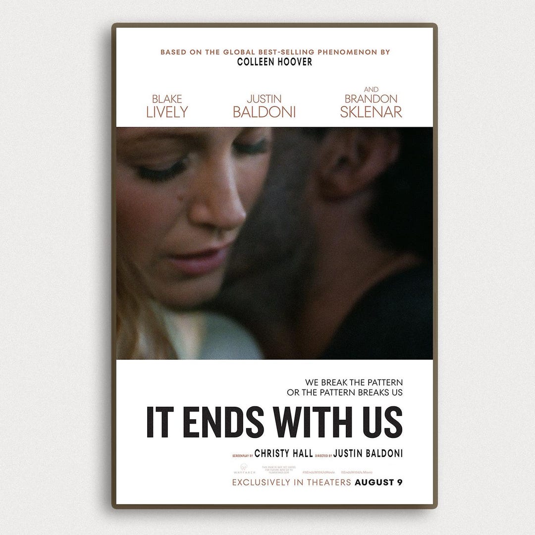 It Ends With Us Movie Poster, Vintage Canvas Art Print - Etsy