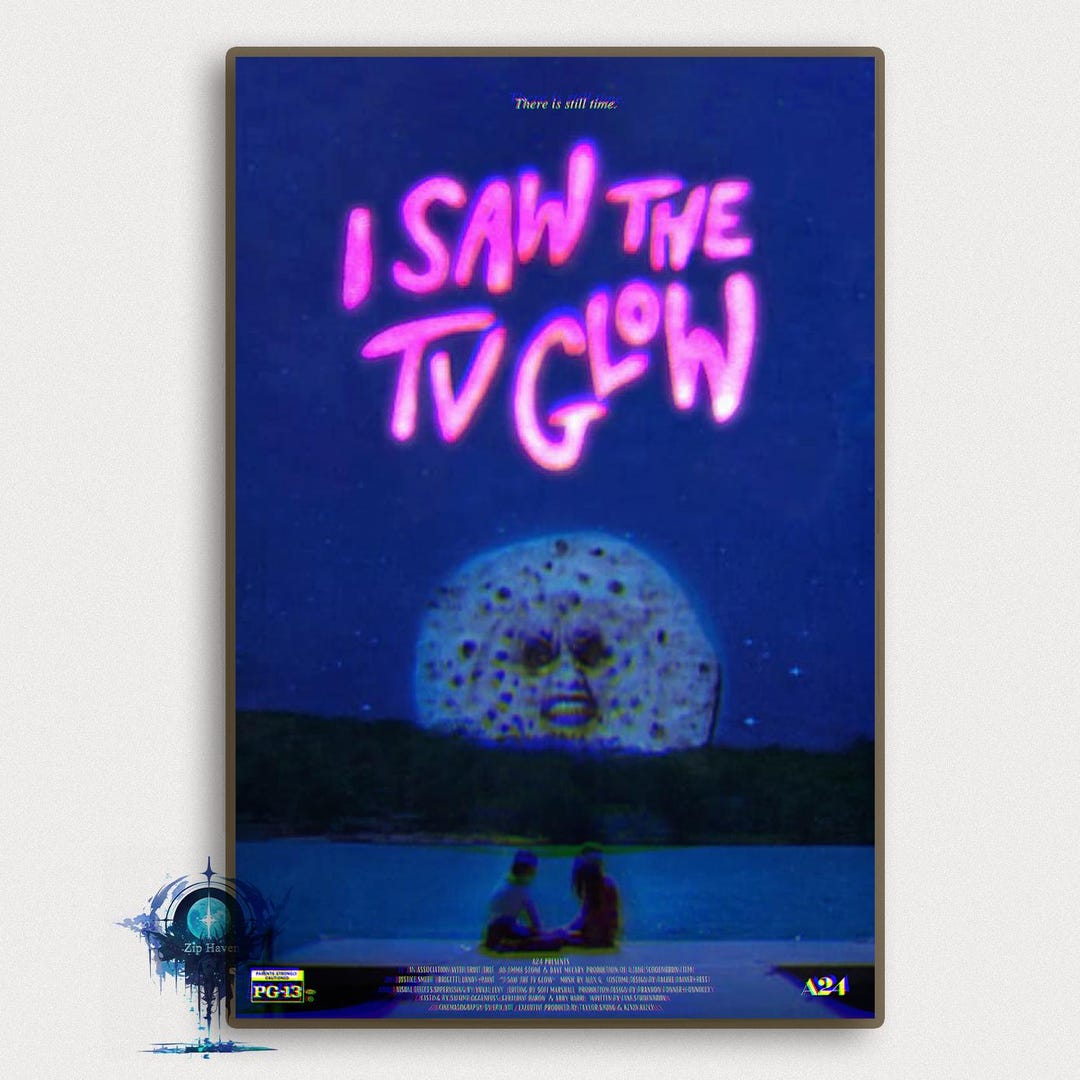 I Saw the TV Glow Movie Poster: High Definition Canvas Art Print - Etsy