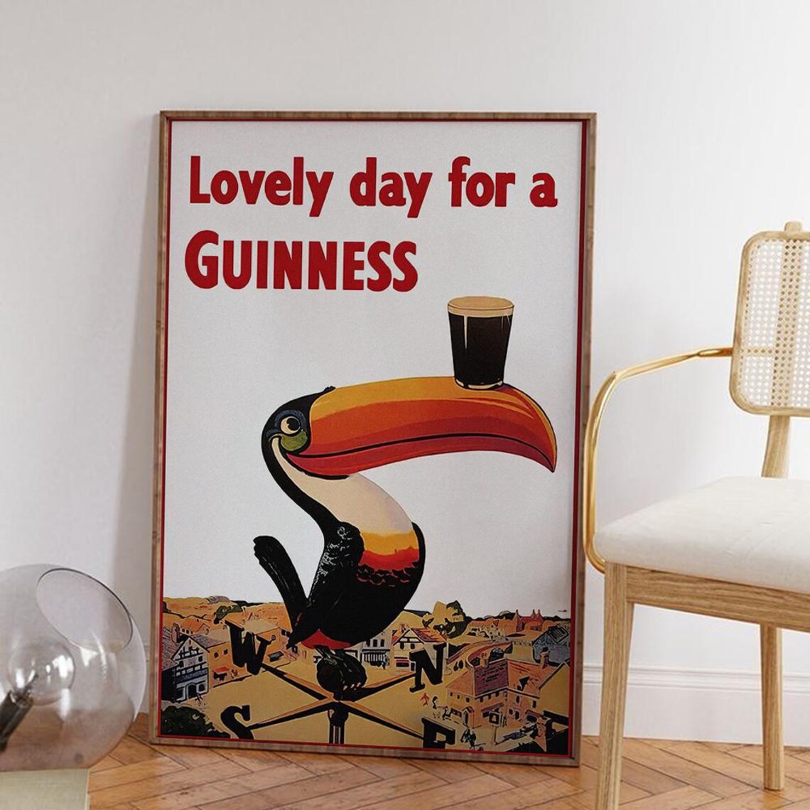 Guinness Toucan Poster: Vintage Style Art Print - Etsy