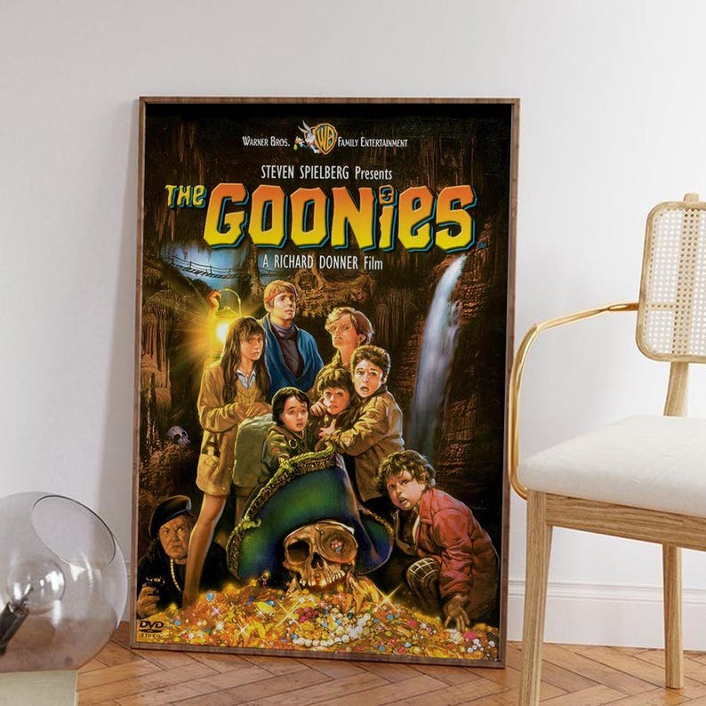 The Goonies Movie Poster: Vintage Canvas Art Print - Etsy