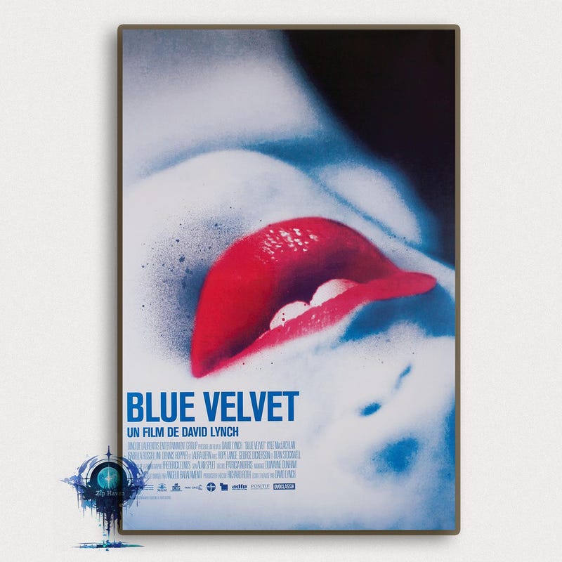 Blue Print Poster - Etsy UK