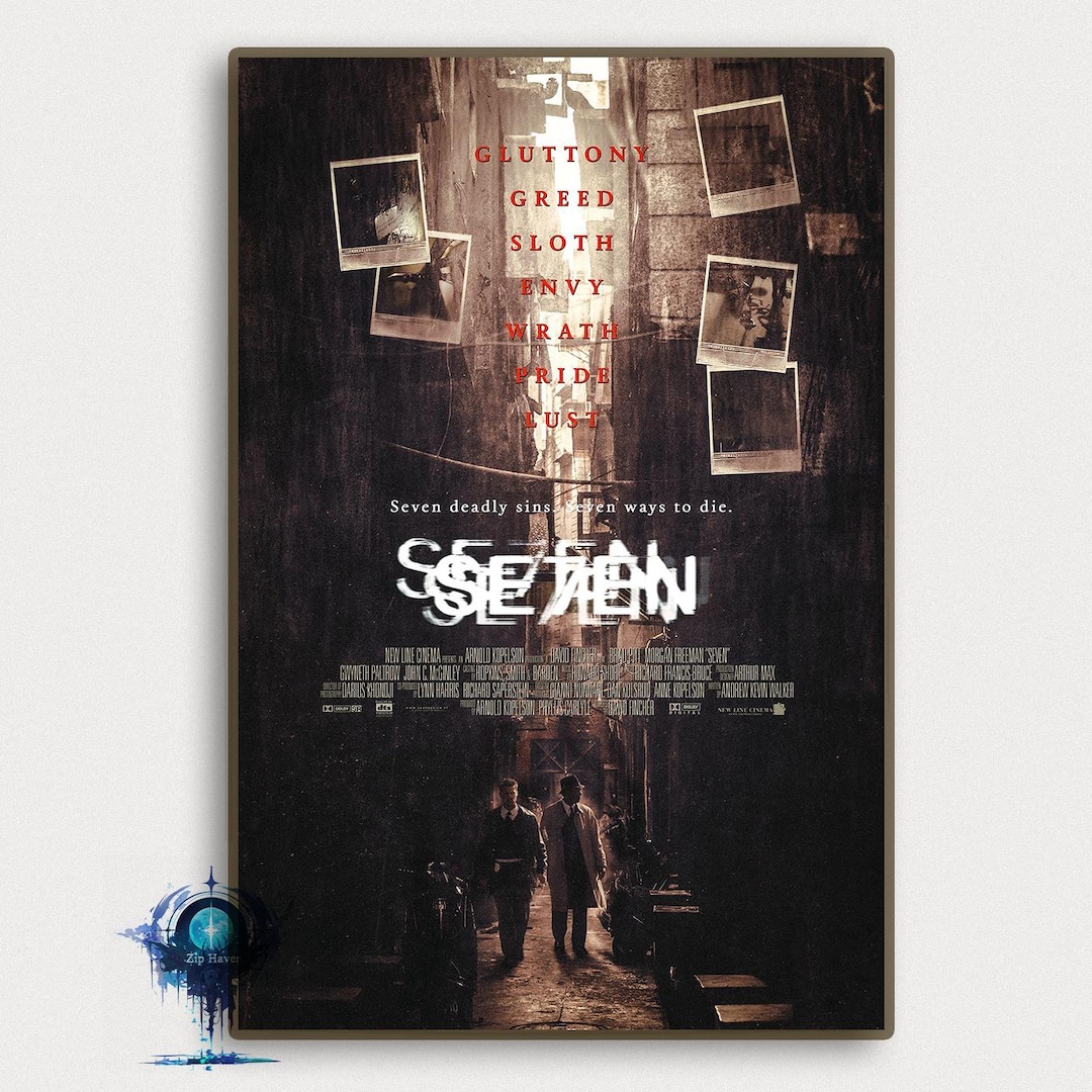 Se7en Movie Poster Vintage Classic Movie Poster Art Home Decoration ...