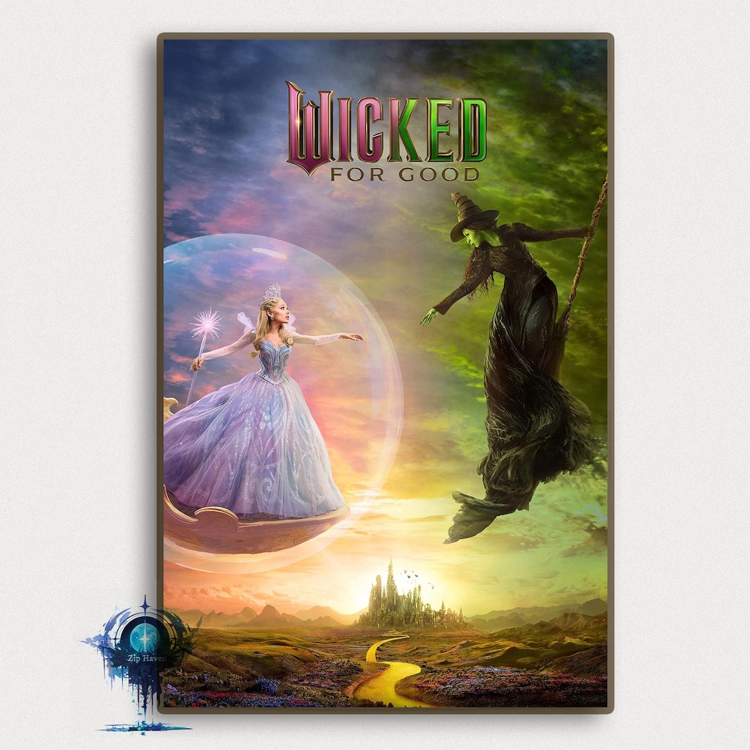 Wicked for Good Movie Poster: High Definition Canvas Art Print - Etsy