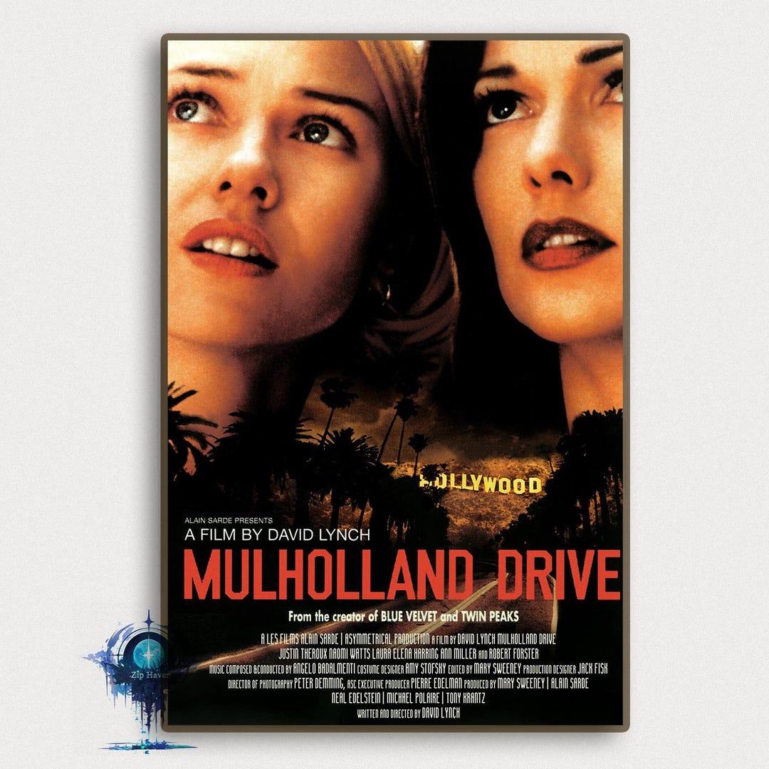 Mulholland Drive Movie Poster Vintage Classic Movie Poster Art Home ...