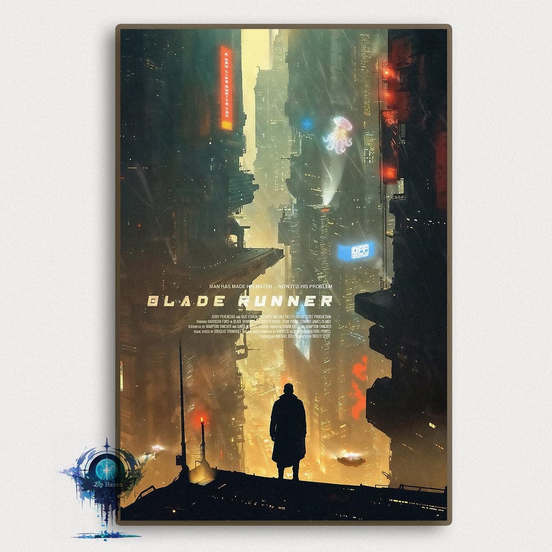 Blade Runner Movie Poster Vintage Classic Movie Poster Art Home ...