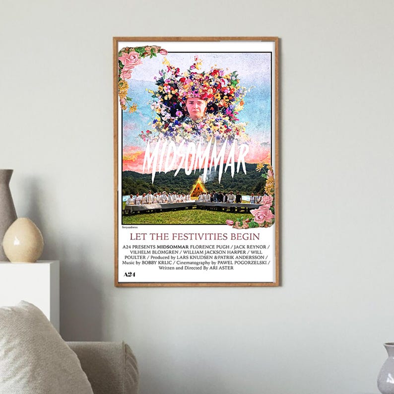 Midsommar Movie Poster, Vintage Canvas Art Print - Etsy