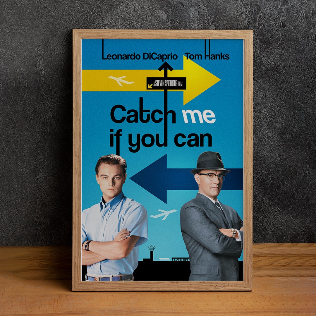 Catch Me If You Can Movie Poster, High Quality Canvas Print, Wall Art ...