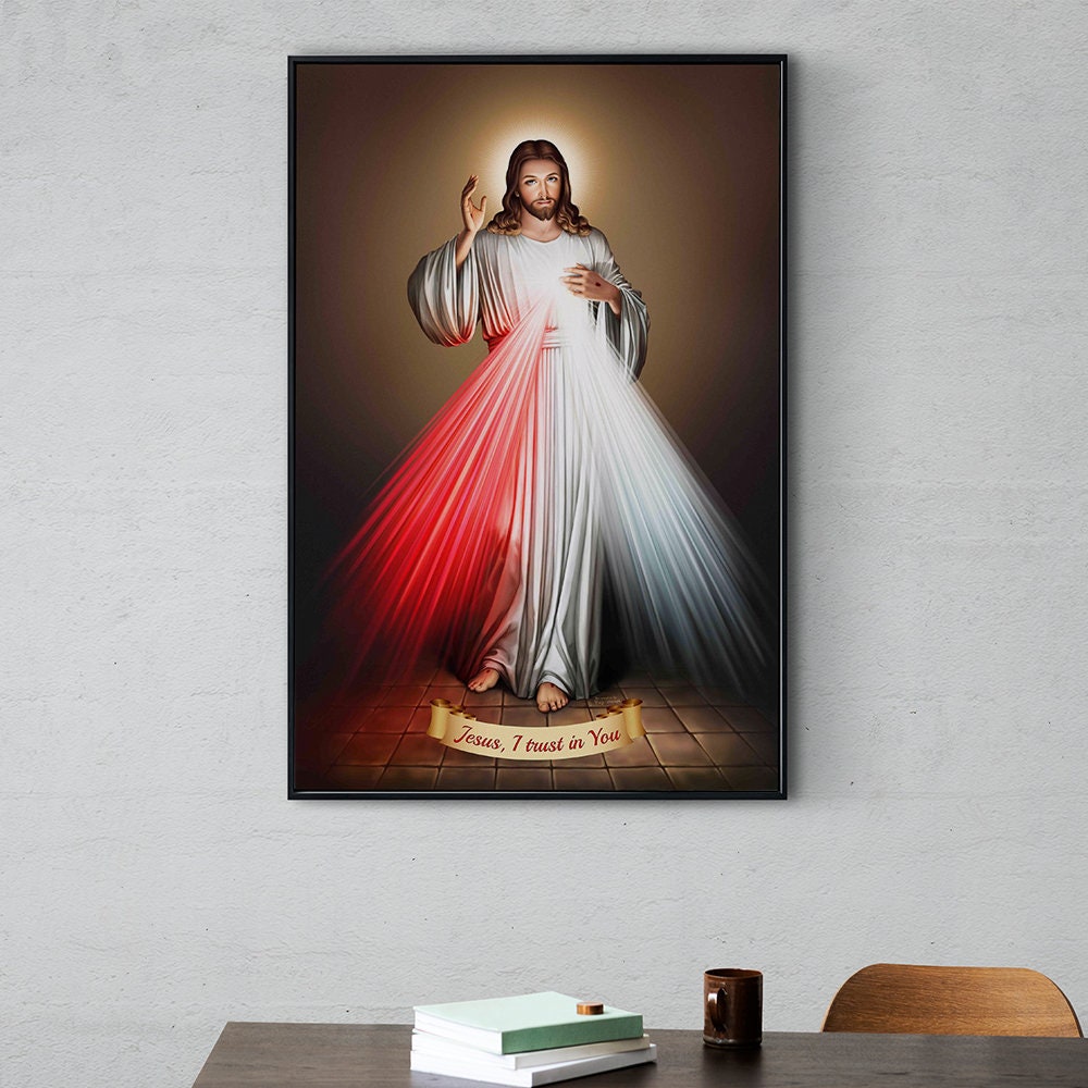 Divine Mercy, Love, Jesus Christ, Motivational Poster, High Quality ...