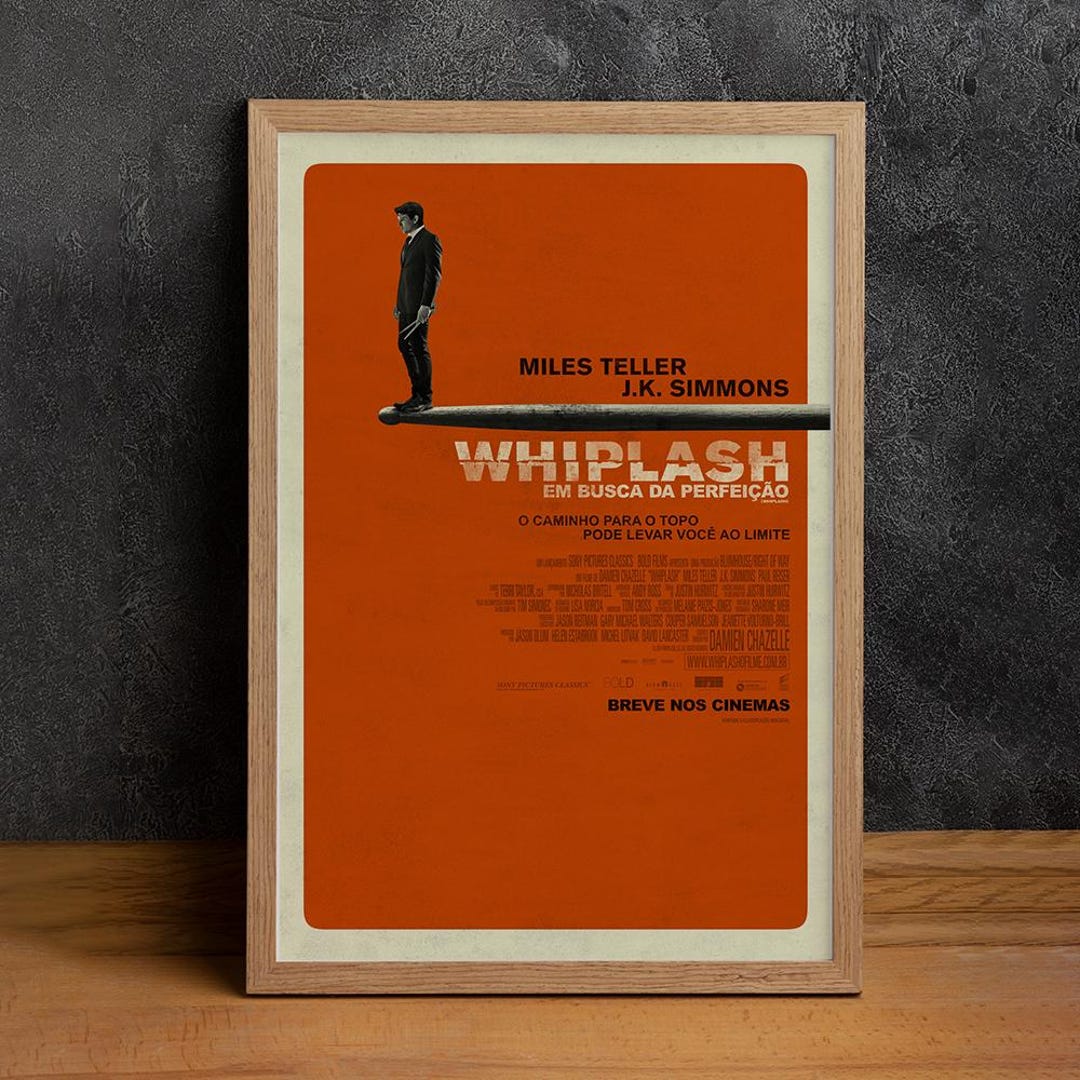 Whiplash Movie Poster, High Quality Canvas Print, Wall Art, Classic ...