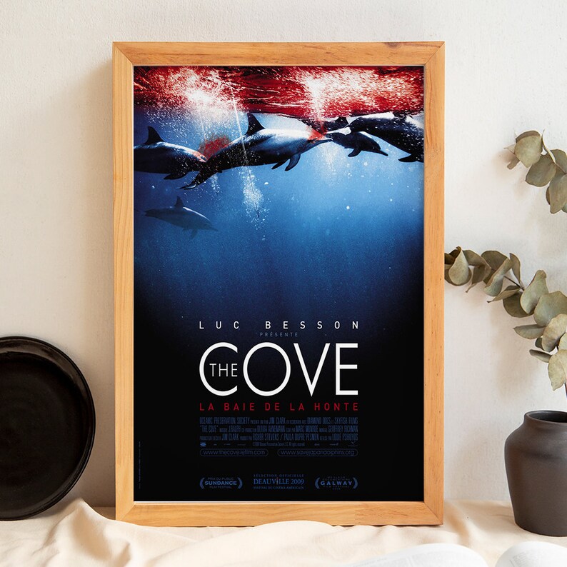 The Cove Movie Poster, High Quality Canvas Print, Wall Art, Classic ...