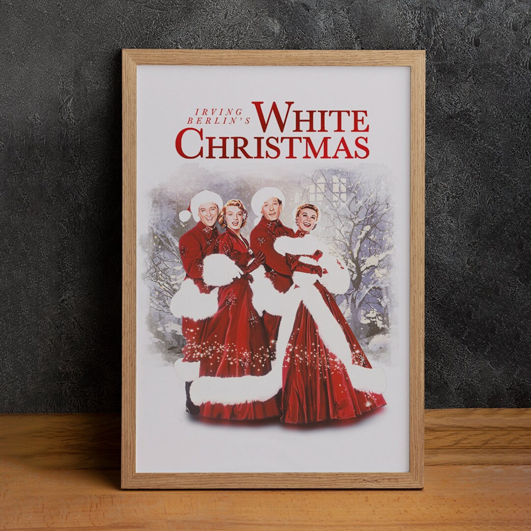 White Christmas Movie Poster, High Quality Canvas Print, Wall Art ...