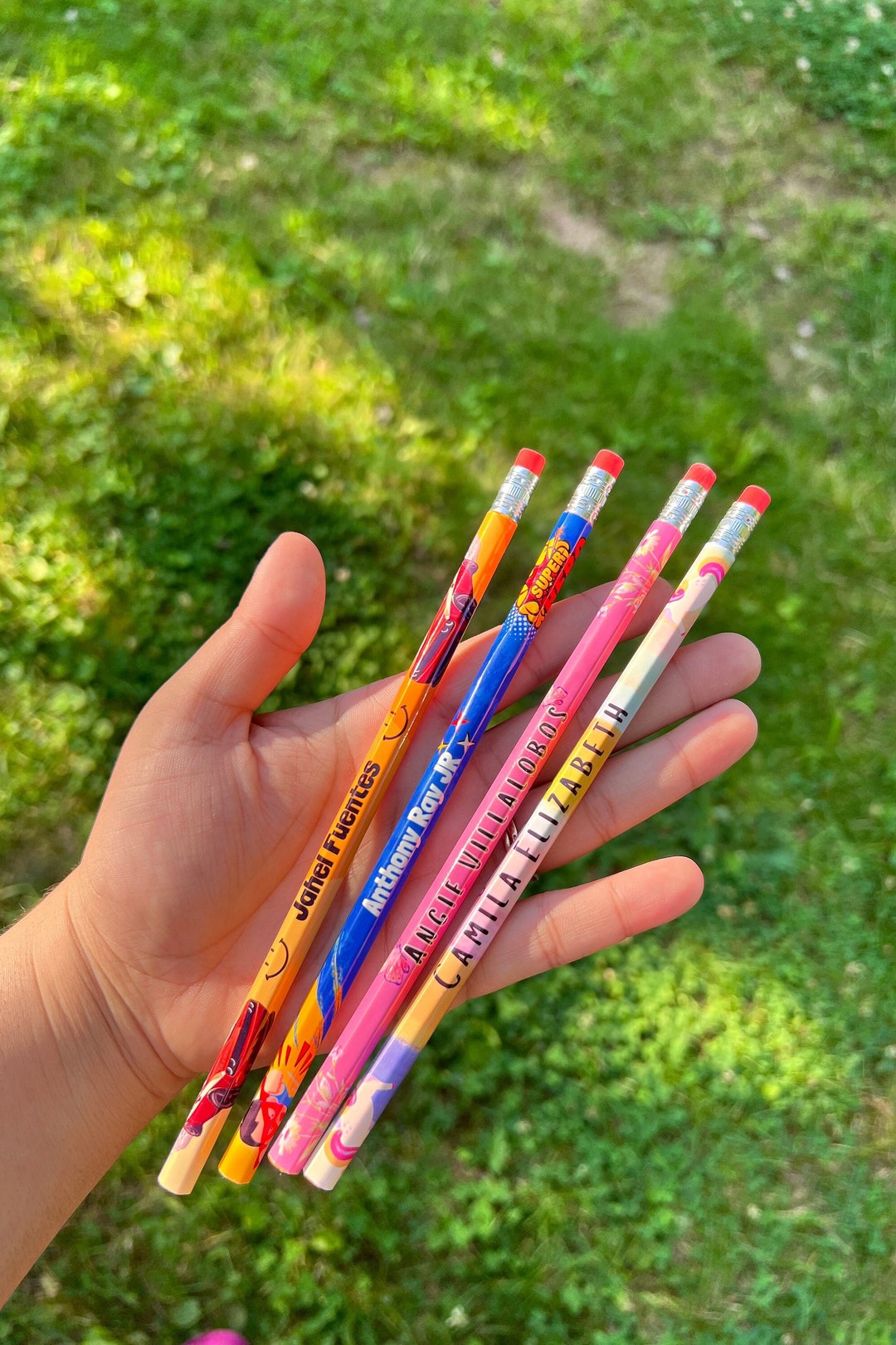 6-PACK Custom Paper Wrapped Pencils,personalized, Handmade Pencils With ...