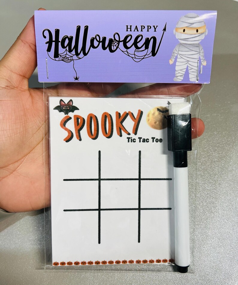 Spooky Tic Tac Toe,halloween Favors,party Favors,trick or Treats Bags ...