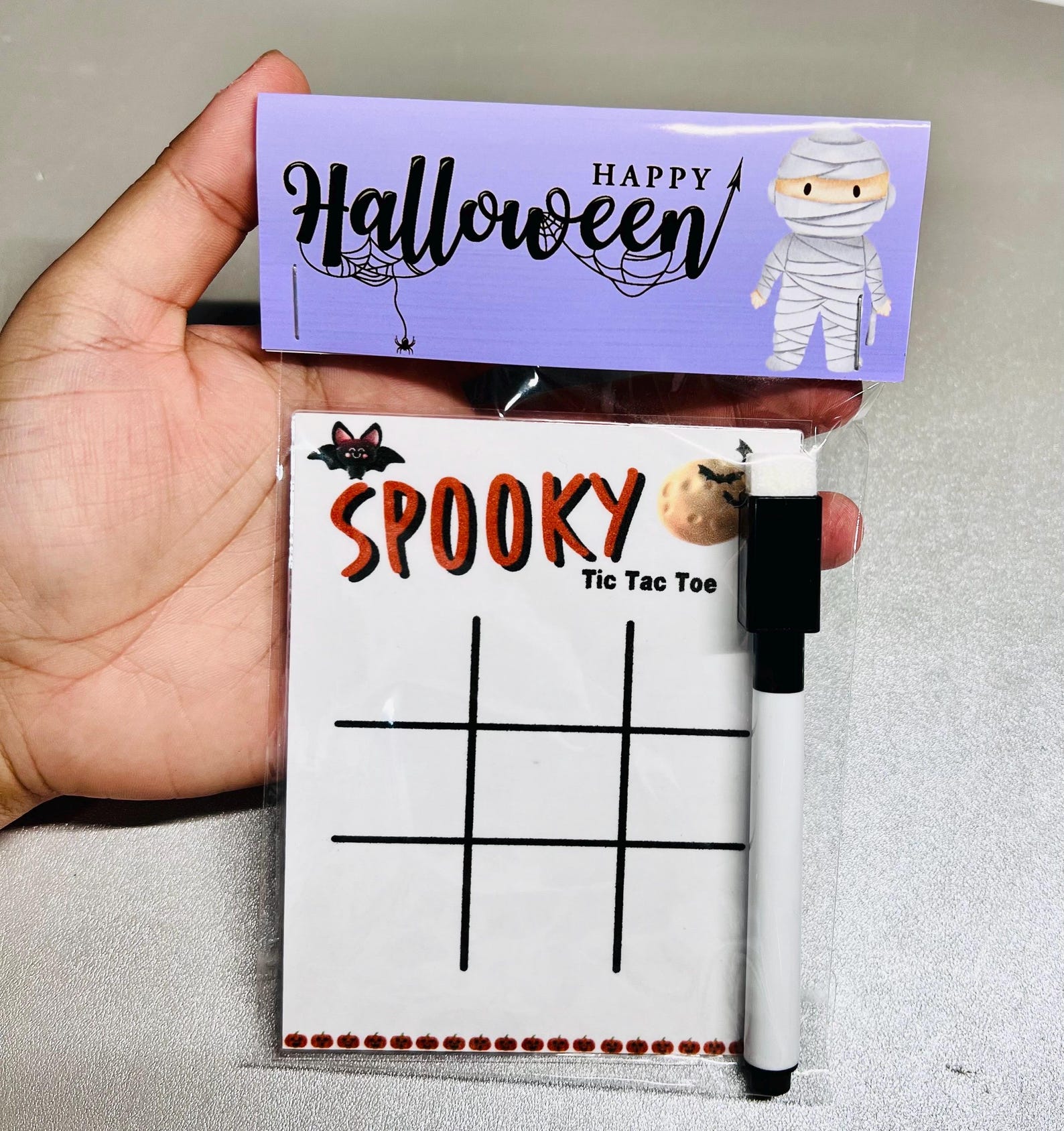 Spooky Tic Tac Toe,halloween Favors,party Favors,trick or Treats Bags ...