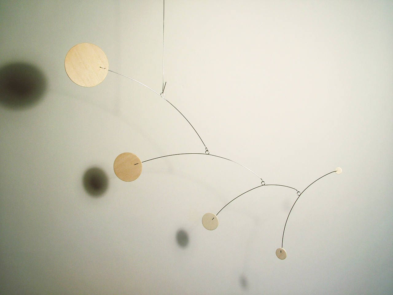 Modern Wood Art - Sun - Wooden Baby Mobile Light Birch Wood All Natural ...