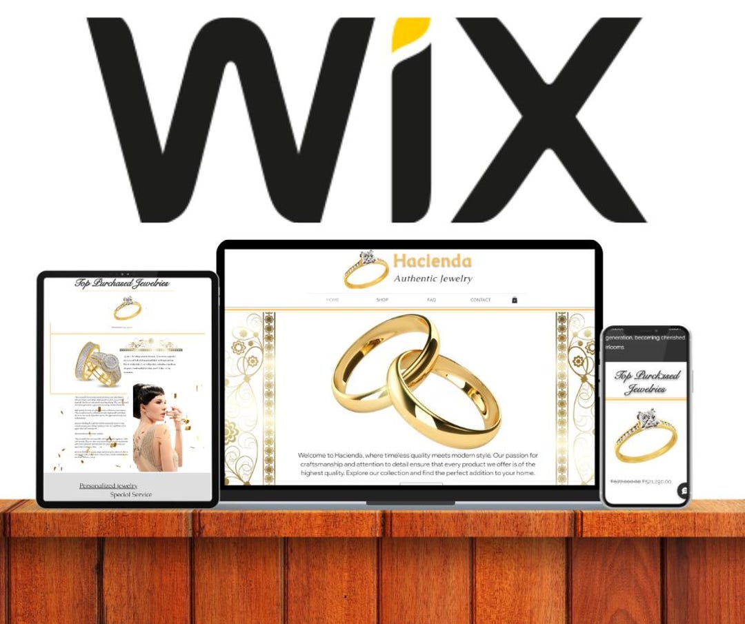 Wix Website Template Web Template for Wix Creative Wix Layout Full ...