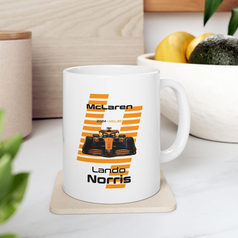 Lando Norris F1 Mclaren MCL38 Coffee Mug, Racing Gift - Etsy