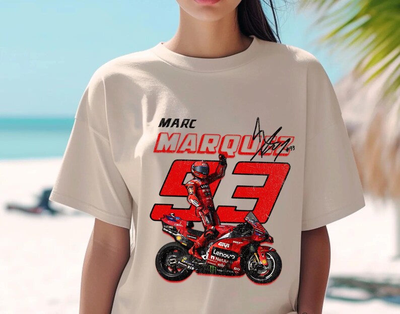 Marc Márquez #93 Motogp T-shirt -motogp Marc Márquez #93 Tee - Vintage ...