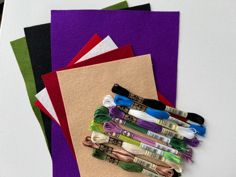 Supplies Kit Cauldron Tea Cup Pincushion Wool Felt DMC - Etsy