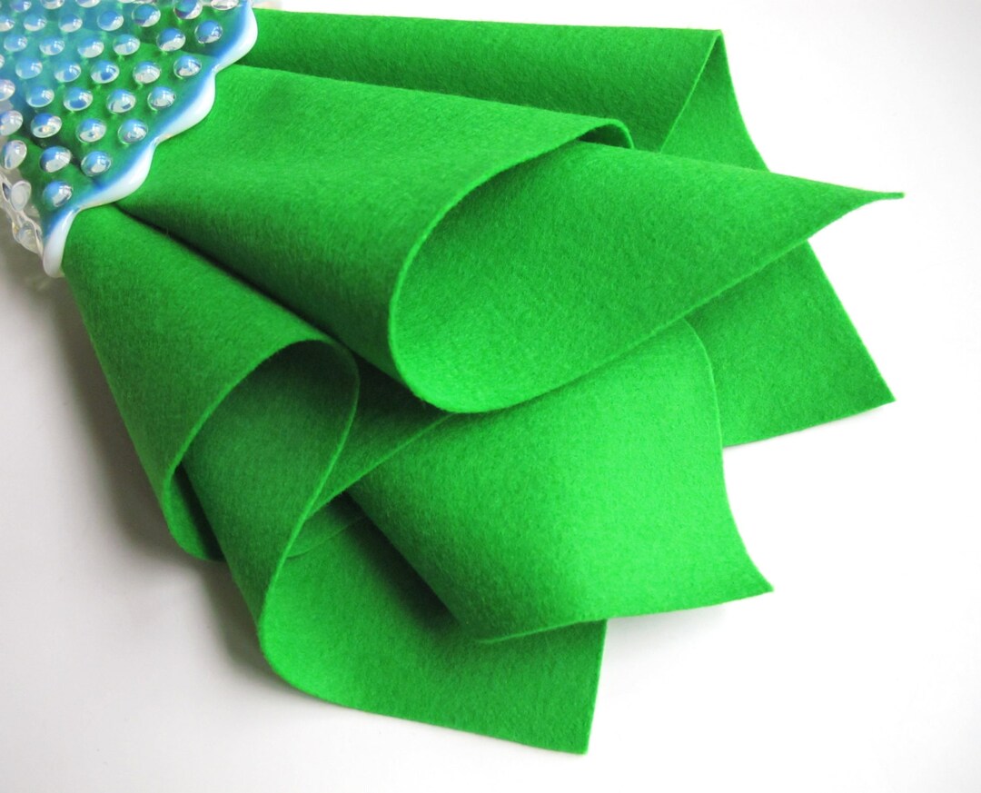 Wool Felt Square, Sprout Green, 18 Inch (46 Cm), 100% Merino, Non Woven ...