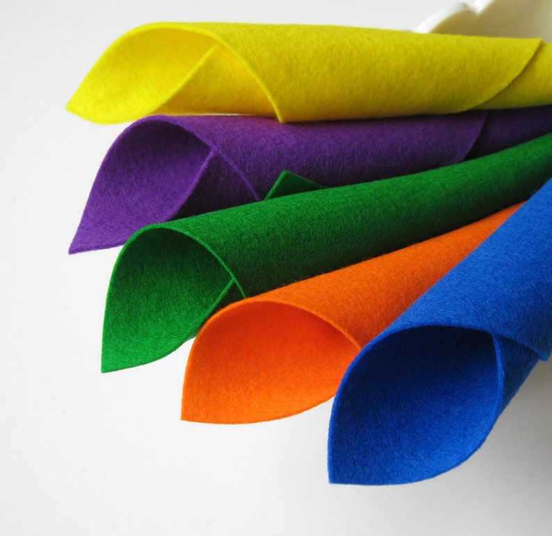 Wool Felt Set Jelly Bean Color Story 100% Merino Wool Felt | Etsy