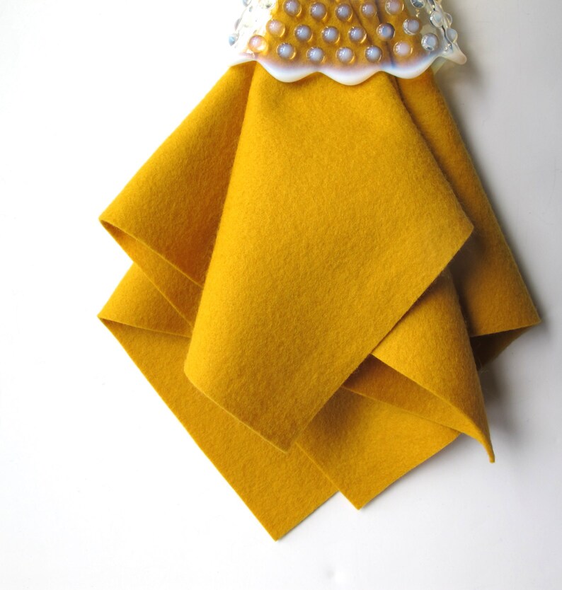 Gold Wool Felt Pure Merino Large Felt Square Wool Felt | Etsy