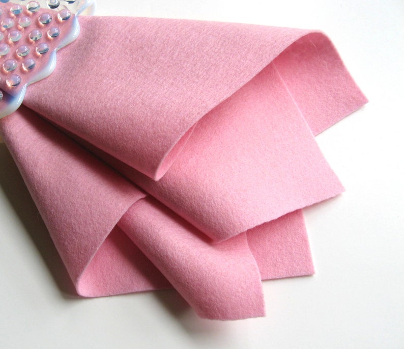 Baby Pink Felt 100% Wool Pure Merino Fiber Pastel Pink | Etsy
