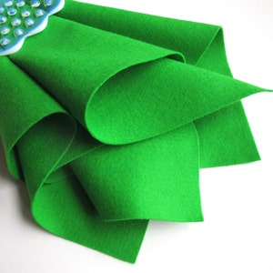 Wool Felt Square, Sprout Green, 18 Inch (46 Cm), 100% Merino, Non Woven ...