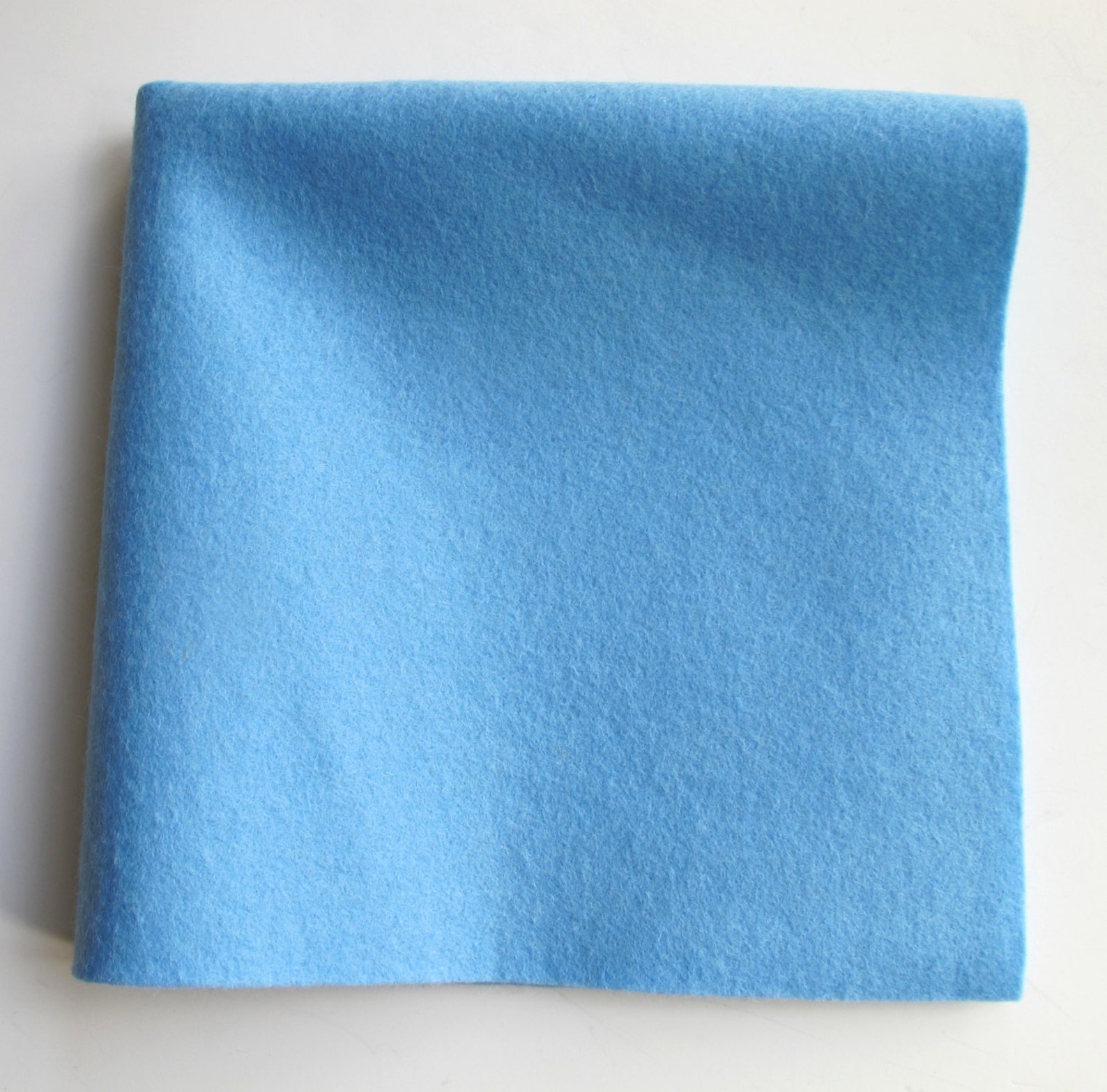 Light Blue Felt Wool Felt Square Large Felt Sheet 100% - Etsy