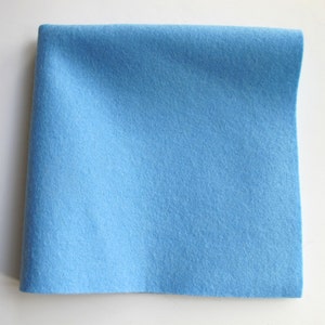 Light Blue Felt, Wool Felt Square, Large Felt Sheet, 100% Merino, Craft ...
