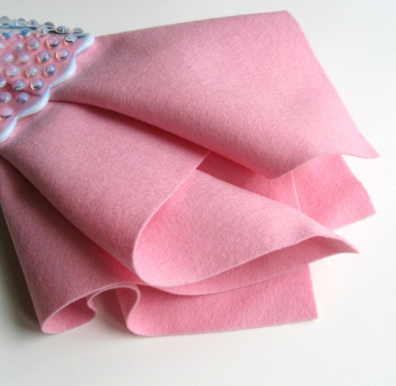 Baby Pink Felt 100% Wool Pure Merino Fiber Pastel Pink | Etsy