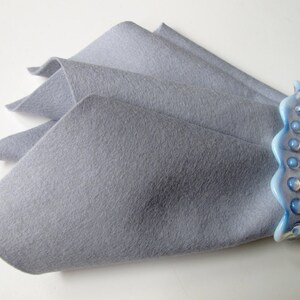 Dove Grey Felt, Wool Felt Square, 100% Wool, Felt Fabric, Soft Grey ...