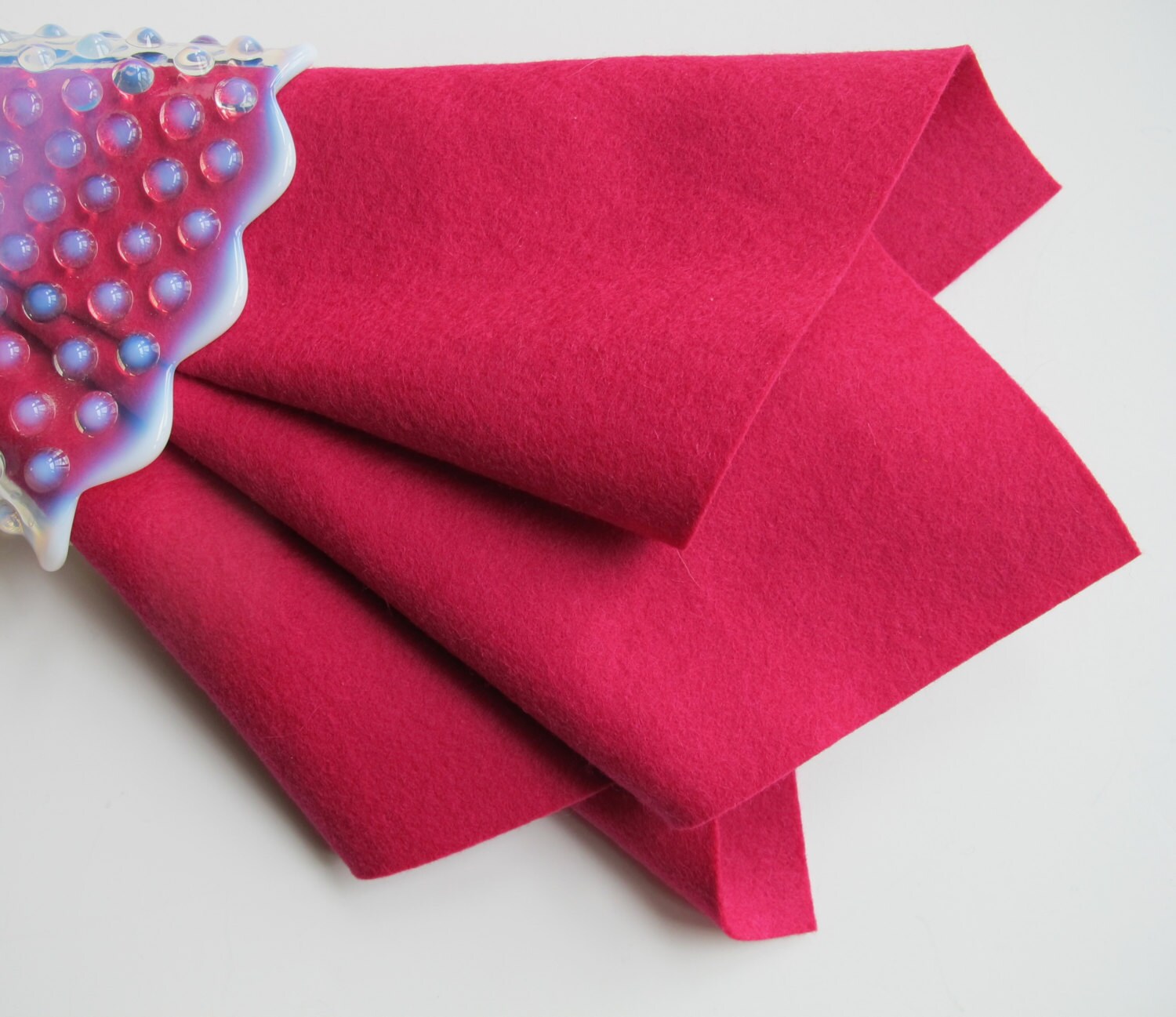 Wool Felt Square Magenta 100% Merino Wool Fiber - Etsy Polska