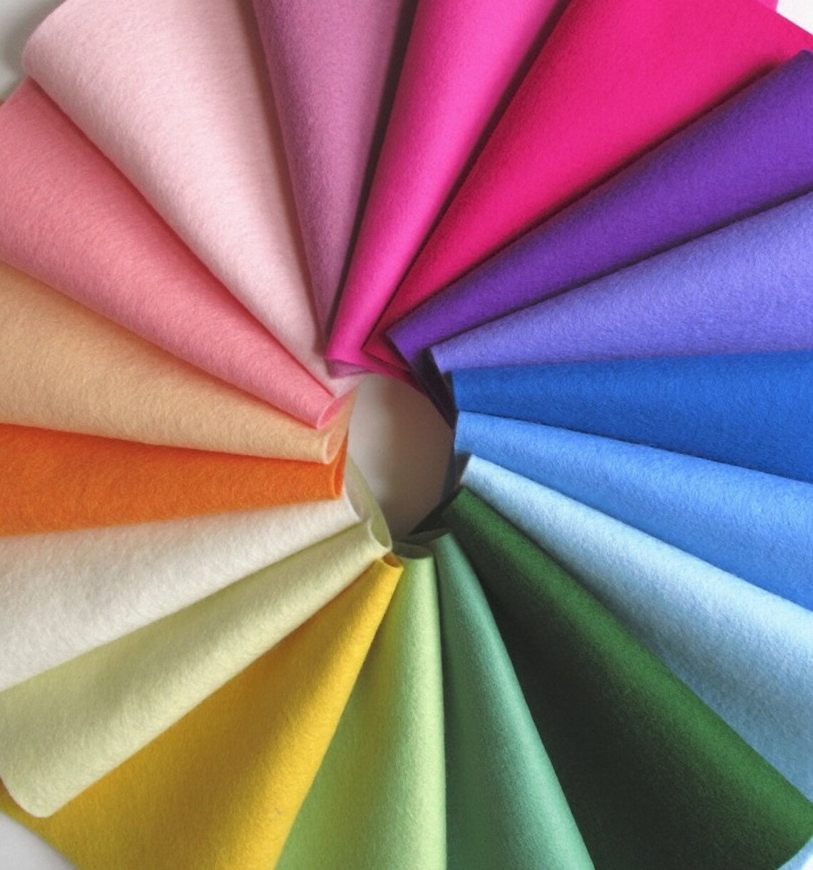 Wool Felt 100% Wool 18 Sheet Set Feltonthefly Favorites - Etsy