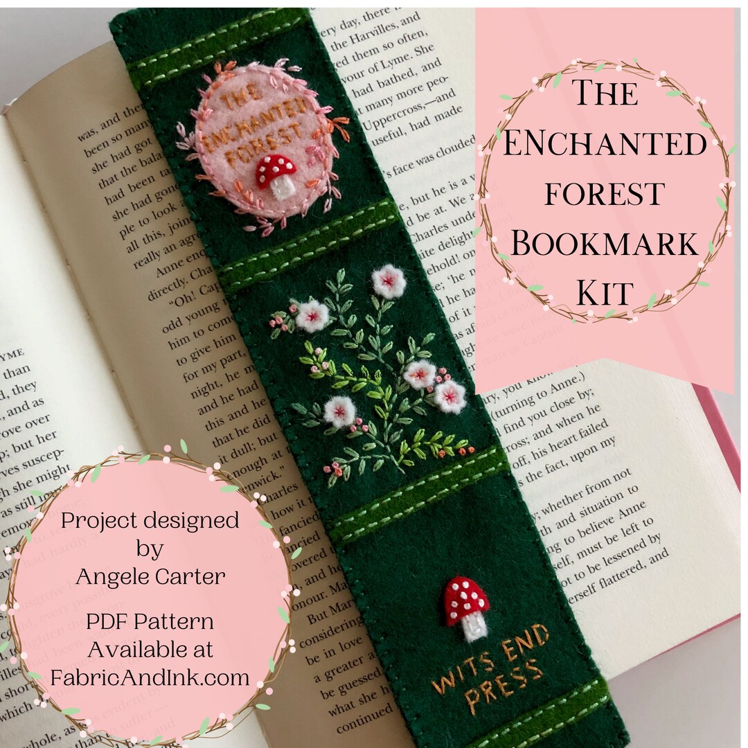 Enchanted Forest Bookmark Kit, Embroidery Project, Do It Yourself ...