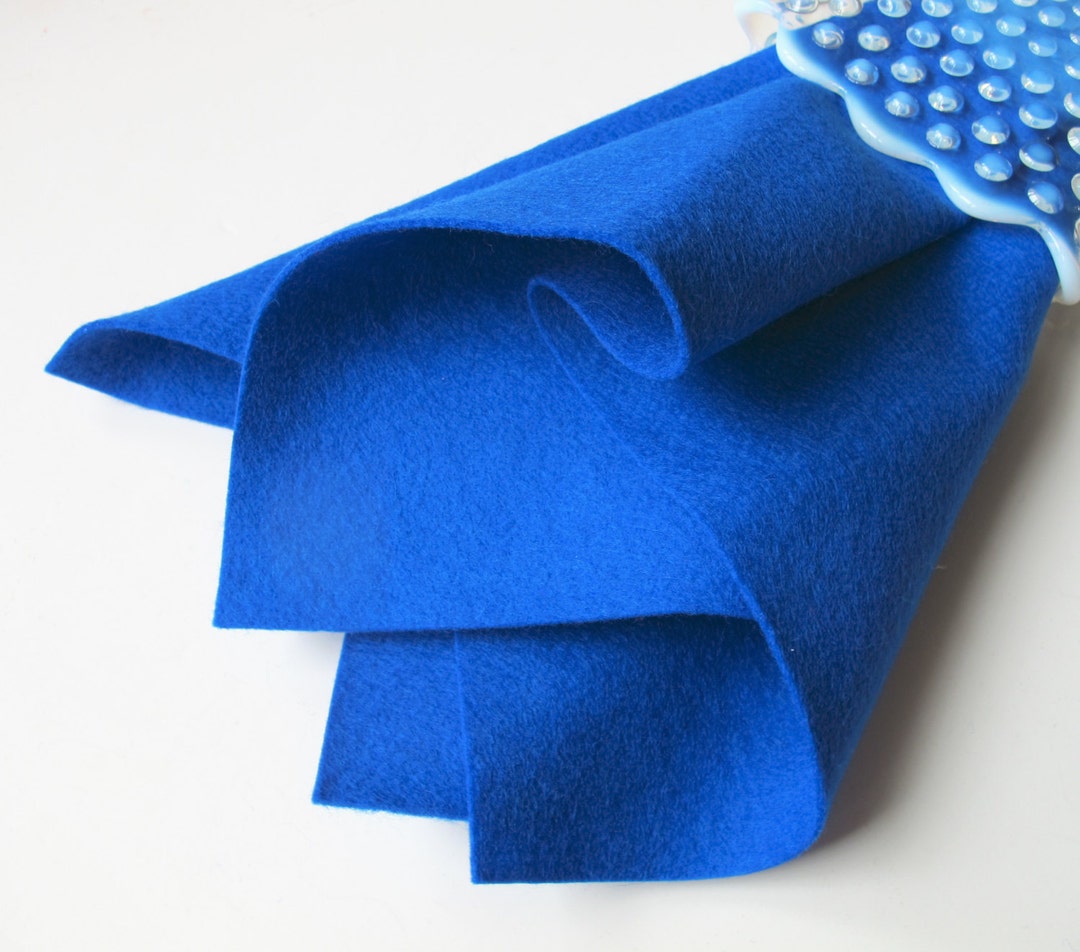 Cobalt Blue, Wool Felt, Large Felt Sheet, 100% Wool, Felt Square ...