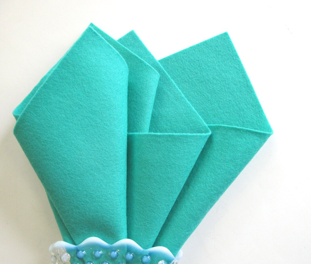 Wool Felt, Sea Green, 100% Wool, Wool Felt Square - Etsy