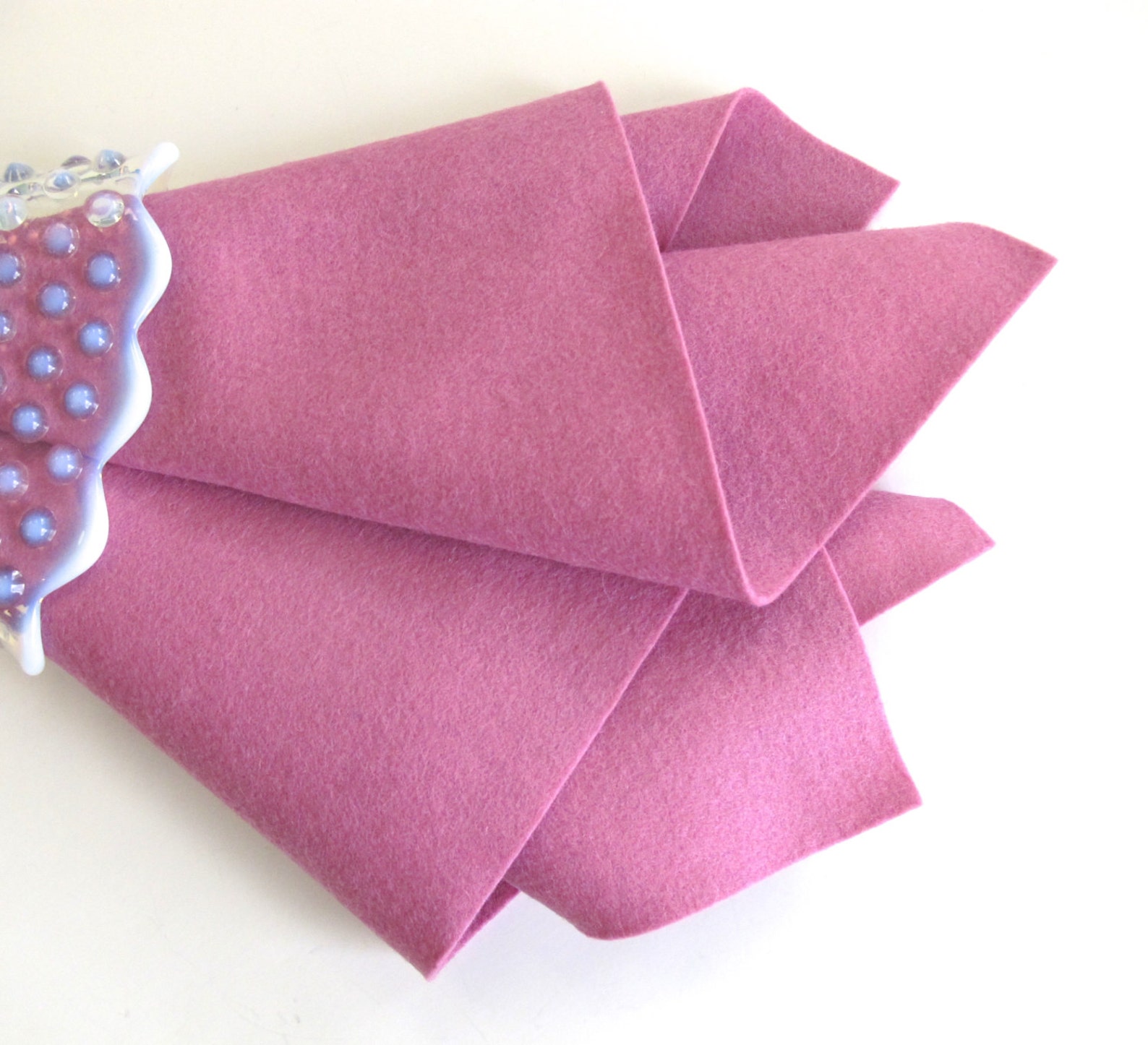 Rose Pink Felt 100% Wool Felt Sheet Large Felt Square Soft - Etsy