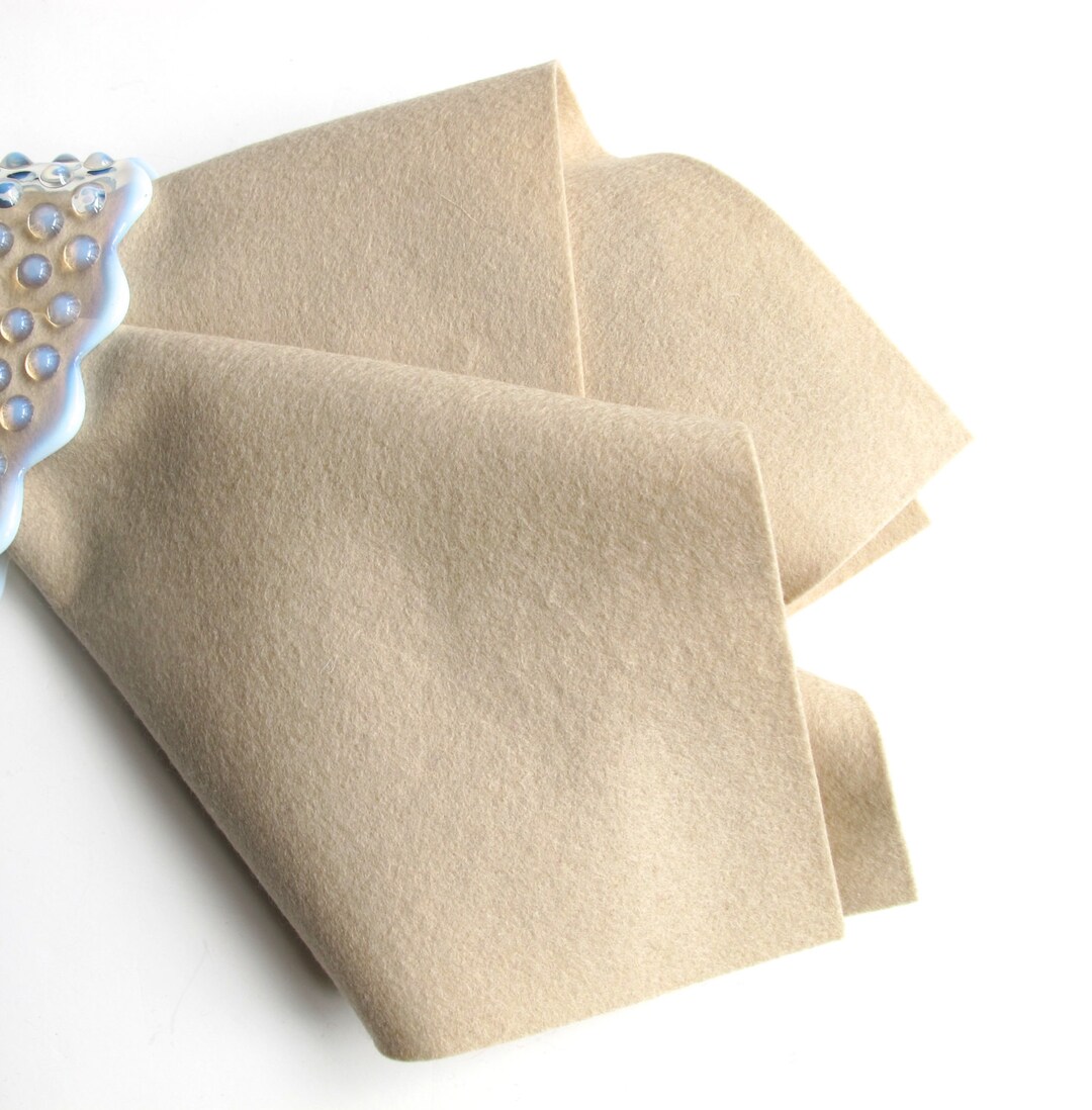Wool Felt, Sand Color, 100% Wool, 18 Inch Square, Pure Merino Fiber ...