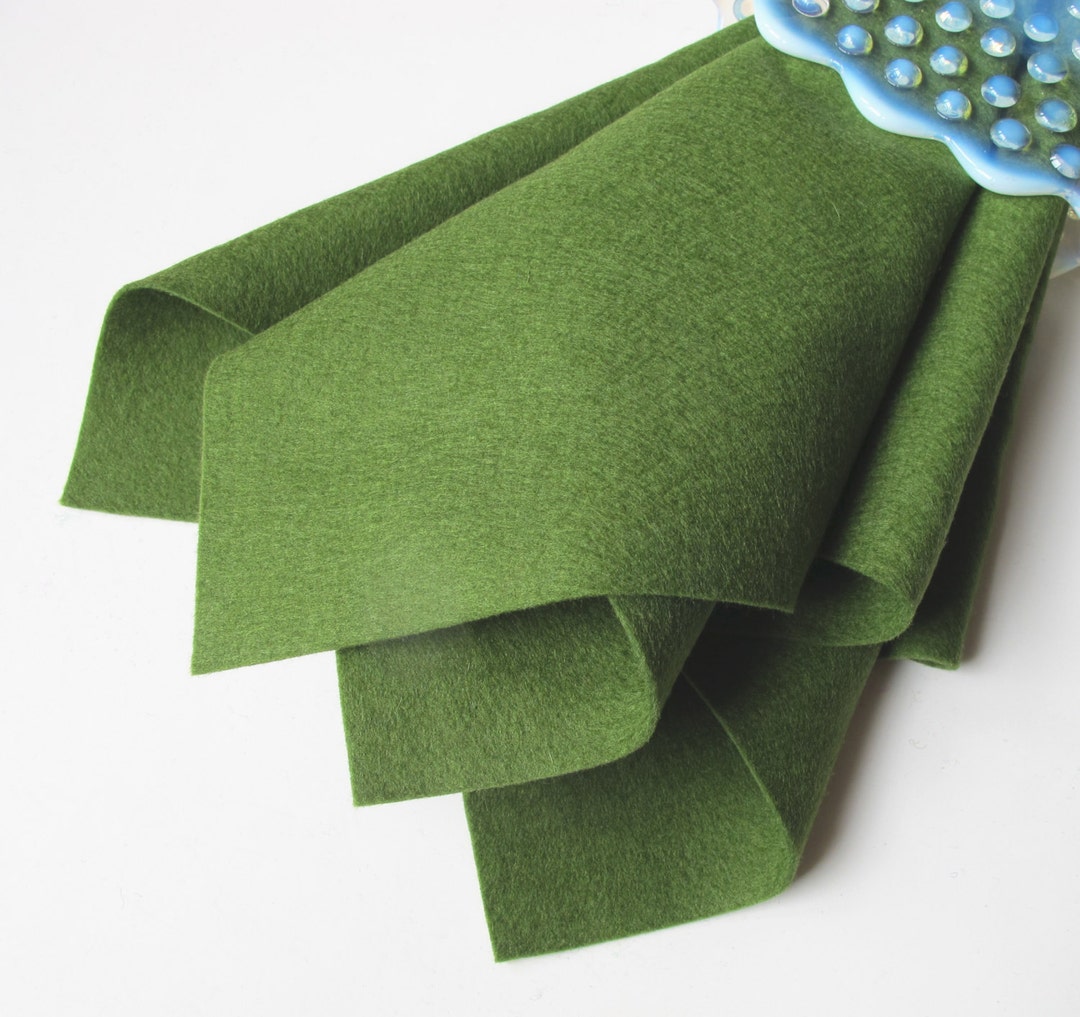 Fern Green, Pure Wool Felt, Felt Square, Wool Felt Sheet, 100% Merino ...