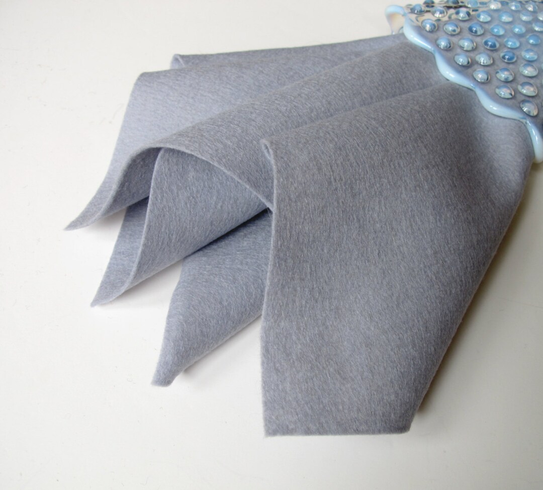 Dove Grey Felt, Wool Felt Square, 100% Wool, Felt Fabric, Soft Grey ...