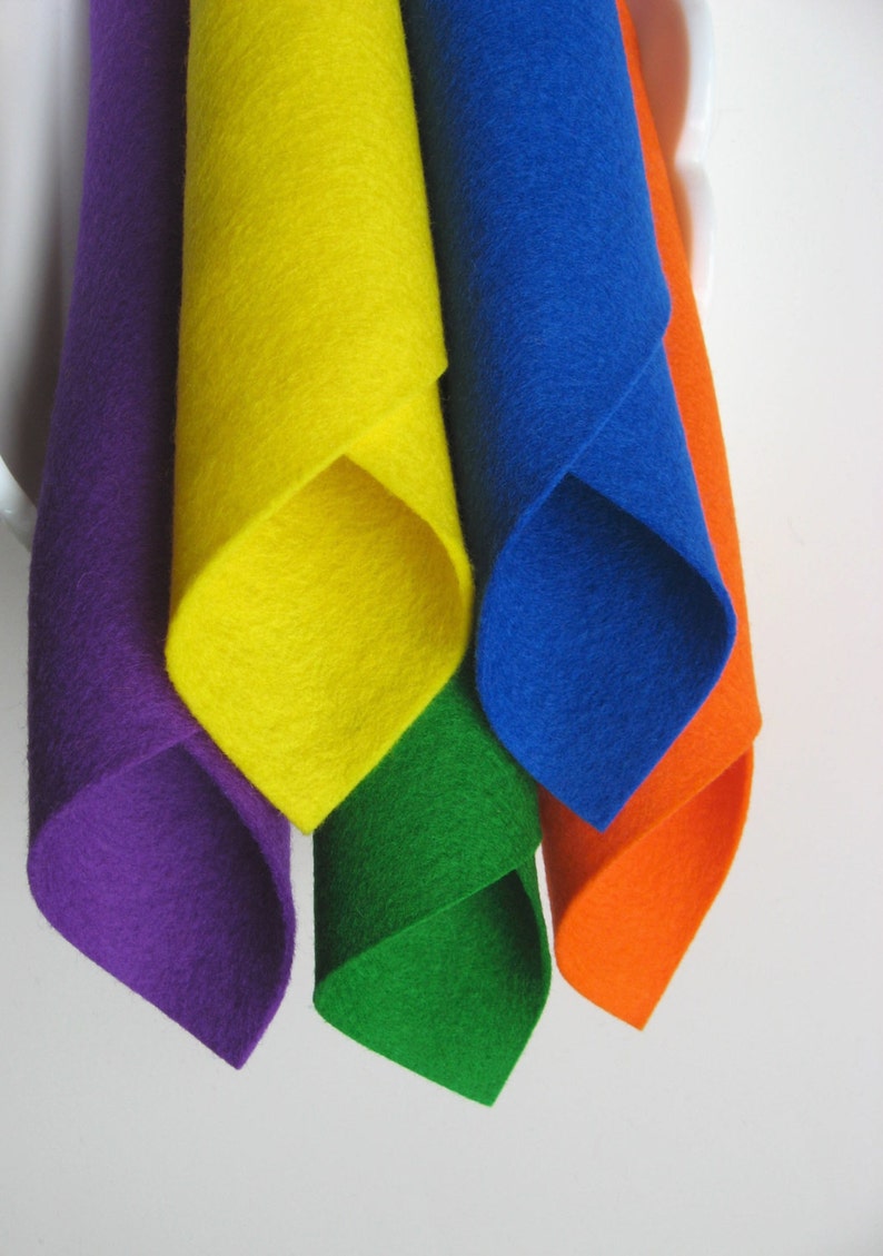 Wool Felt Set Jelly Bean Color Story 100% Merino Wool Felt | Etsy