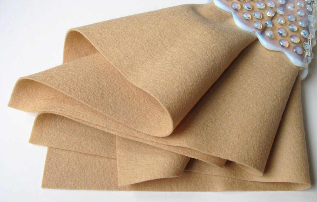 Camel Wool Felt, 100% Wool, Merino Fiber, 18 X 18 Inch, Felt Square ...
