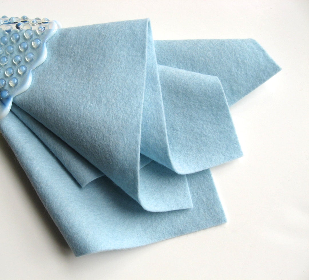 Aquamarine, Wool Felt Fabric, 100% Merino, 1mm Thick Felt, Pale Blue ...